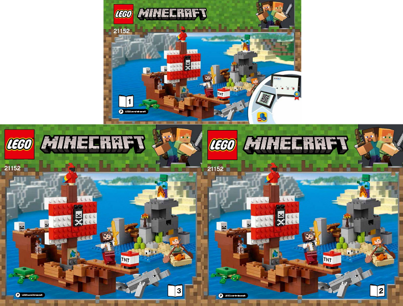 LEGO Minecraft 21152 Dobrodružství pirátské lodi