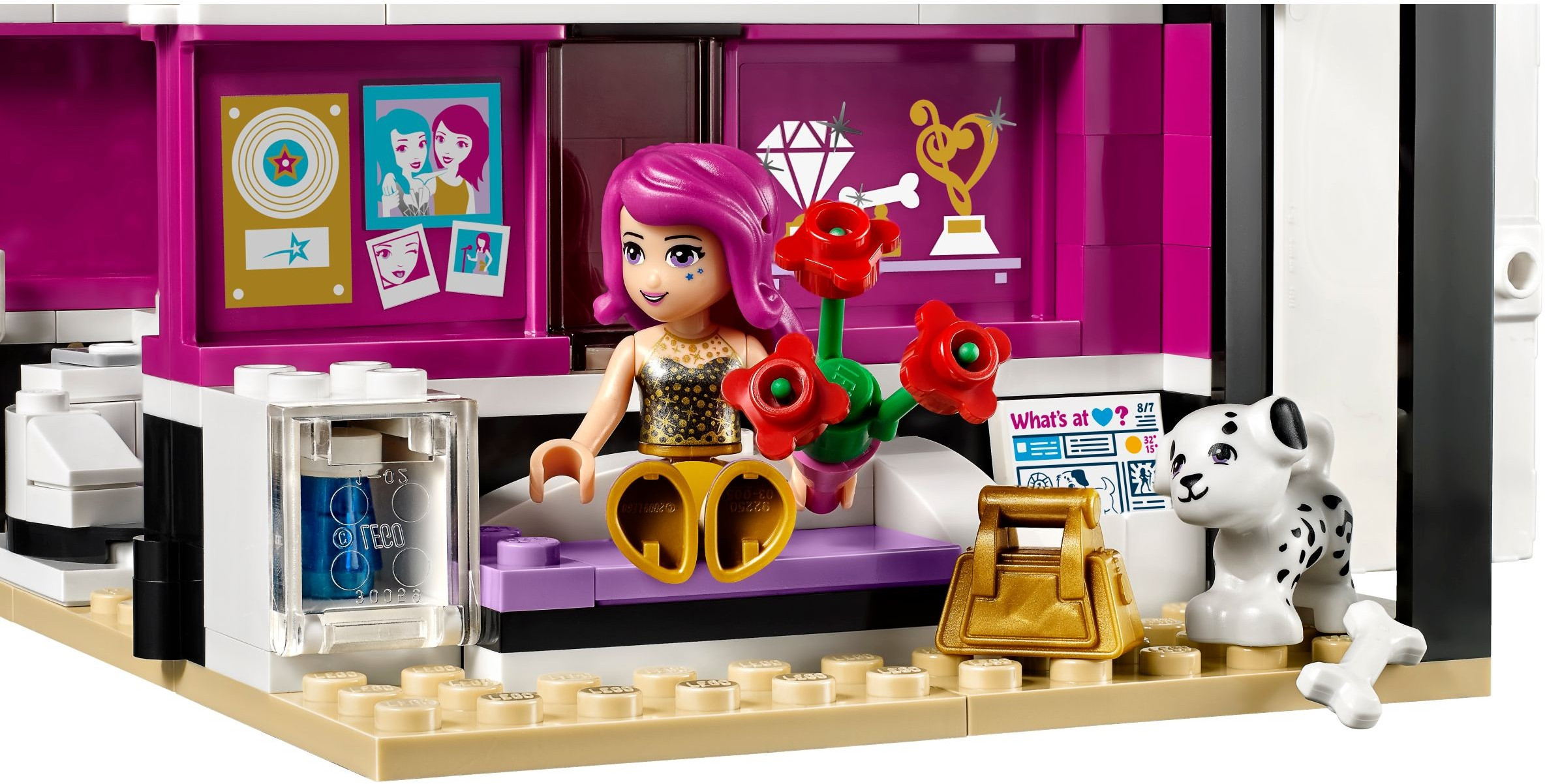 Lego Friends 41104 Šatna pro popové hvězdy - Hracky-kong.cz