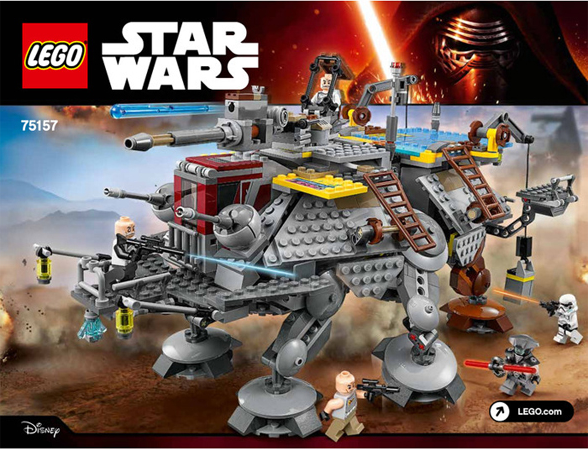 LEGO Star Wars 75157 AT-TE kapitána Rexe