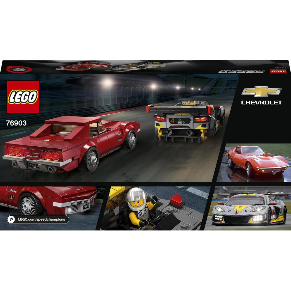 LEGO Speed Champions 76903 Chevrolet Corvette C8.R a 1968 Chevrolet ...